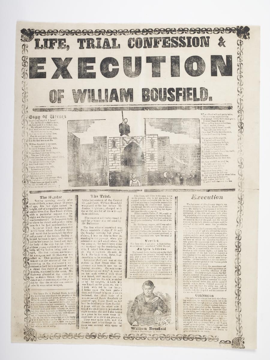 Life, Trial, Confession & Execution of William Bousfield | London Museum