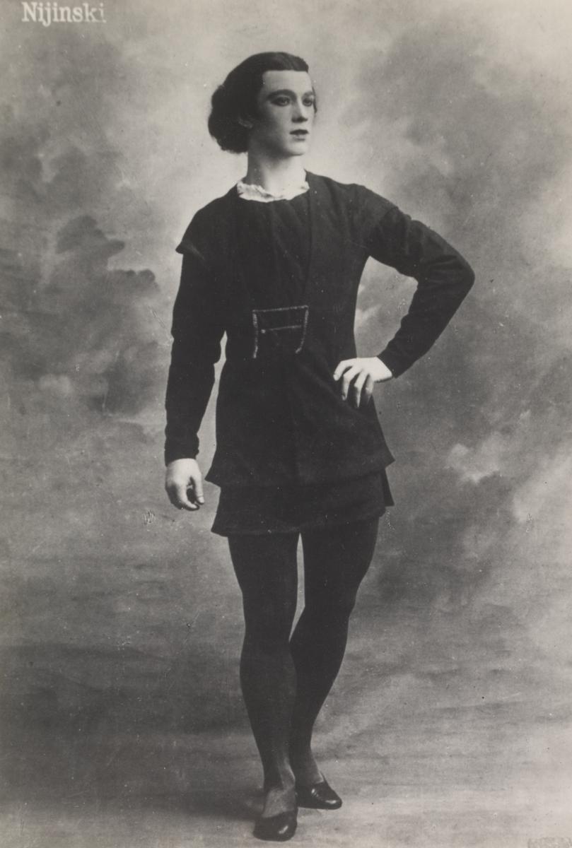Vaslav Nijinsky posed in costume, possibly for 'Giselle' | London Museum