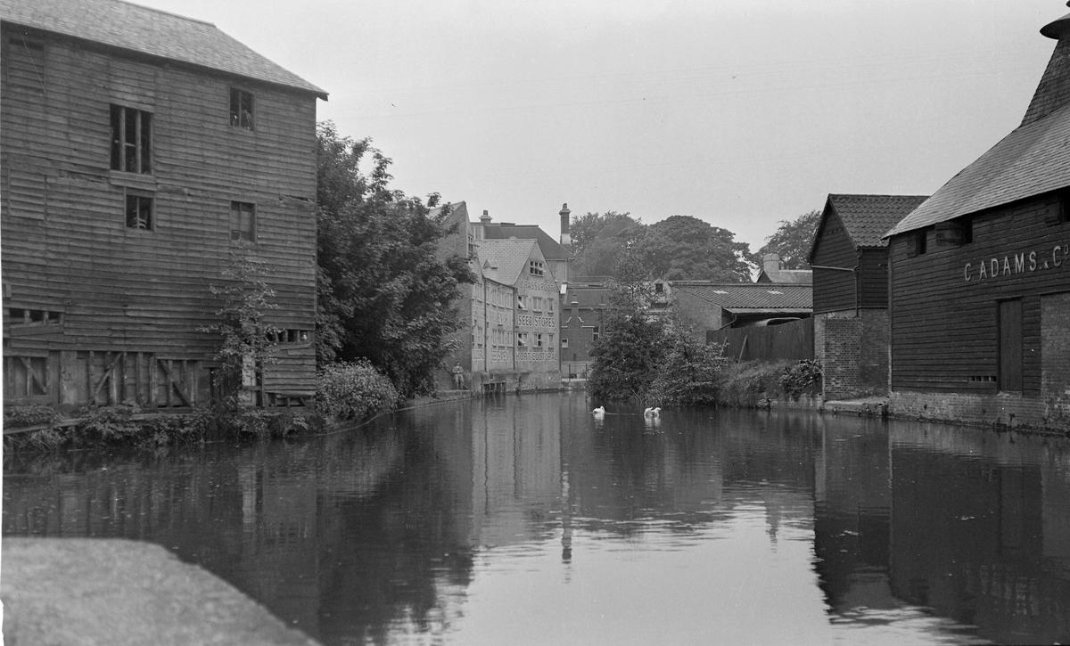 River Lee Navigation: The scene at Hertford on 30th May, 1931. | London ...