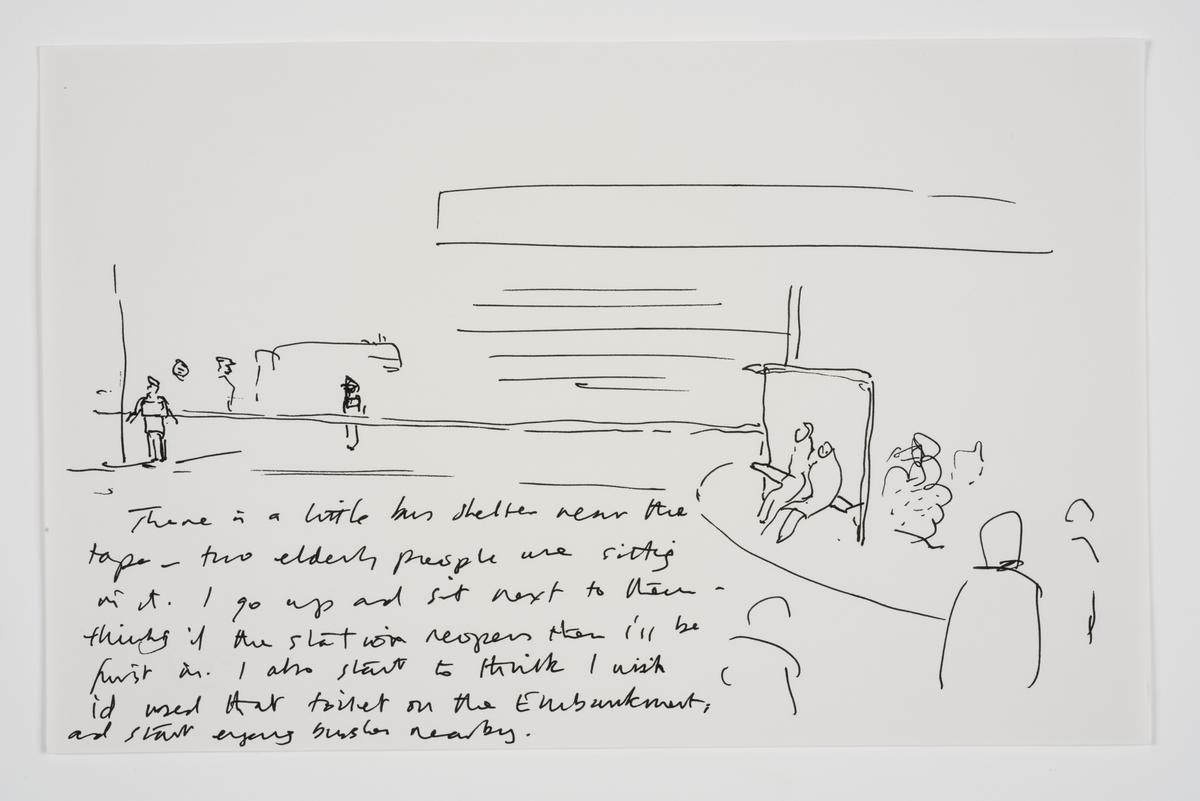 July 8th 2005 drawings made from memory of the events of July 7th 2005 ...