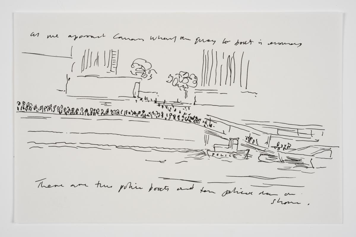 July 8th 2005 drawings made from memory of the events of July 7th 2005 ...