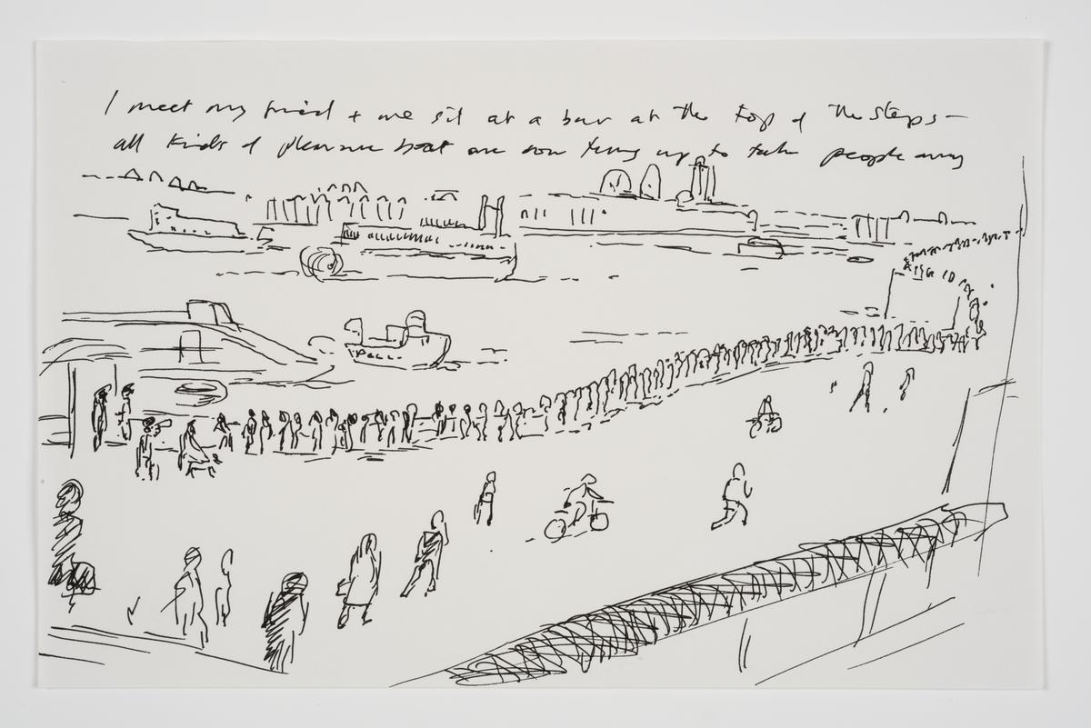 July 8th 2005 drawings made from memory of the events of July 7th 2005 ...