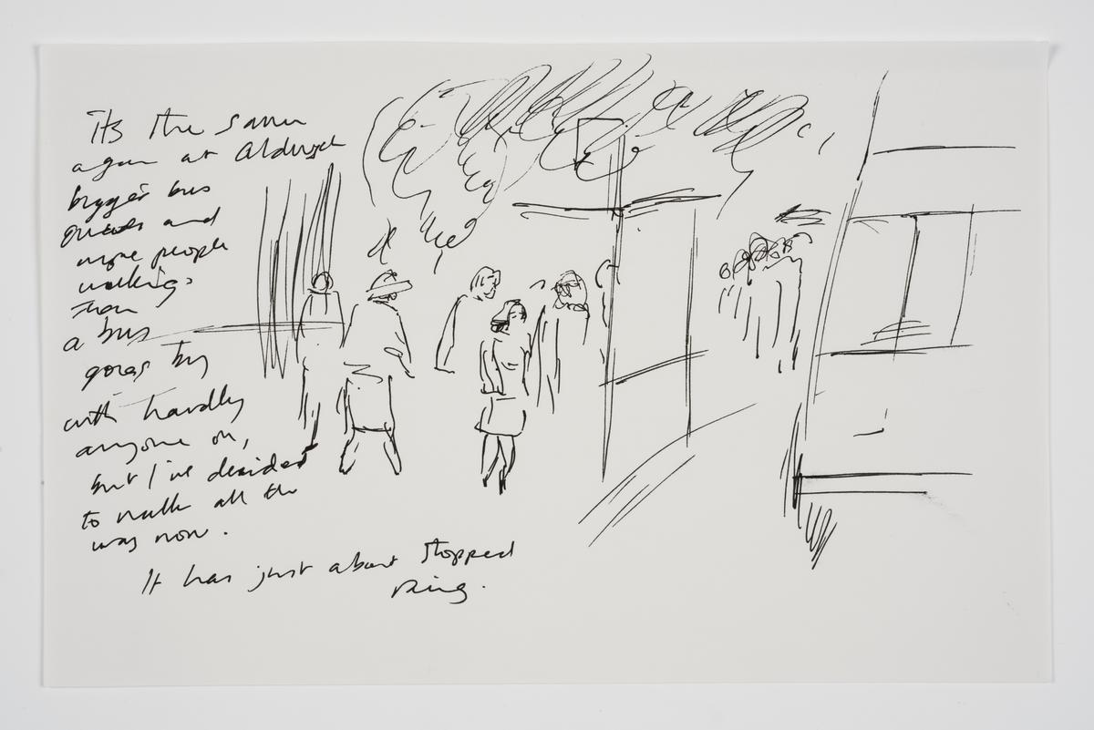 July 8th 2005 drawings made from memory of the events of July 7th 2005 ...