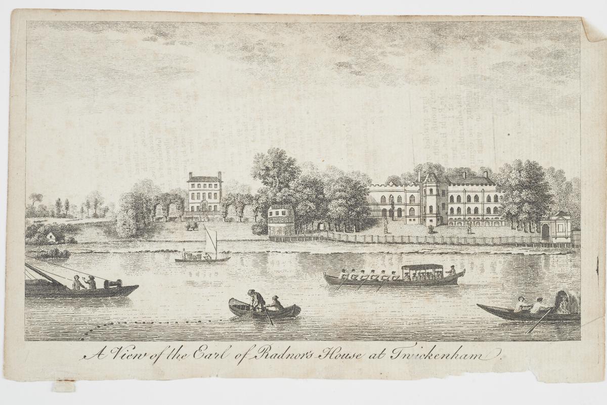 A View of the Earl of Radnor's House at Twickenham | London Museum
