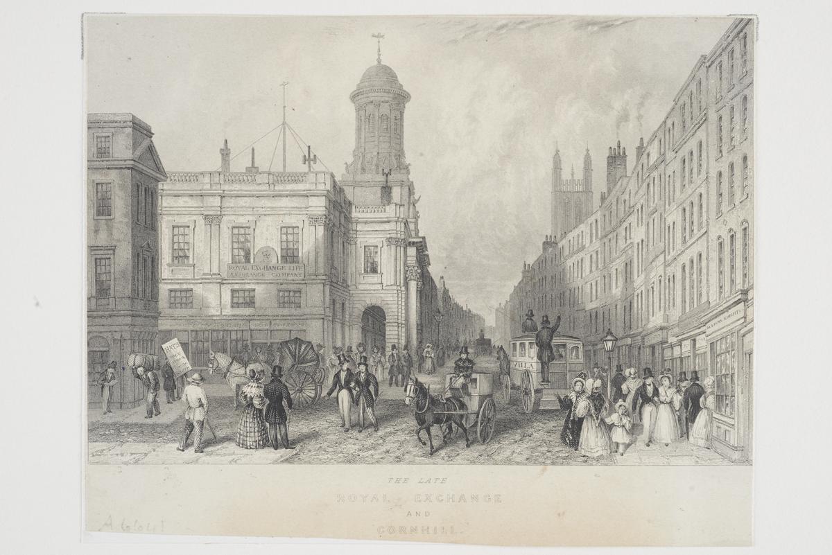 The late Royal Exchange and Cornhill | London Museum