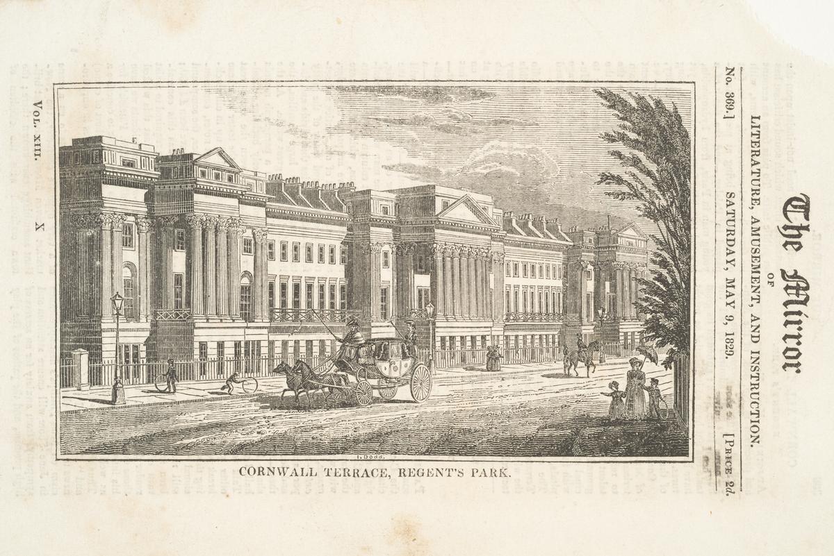 The Mirror: Cornwall Terrace Regent's Park, | London Museum