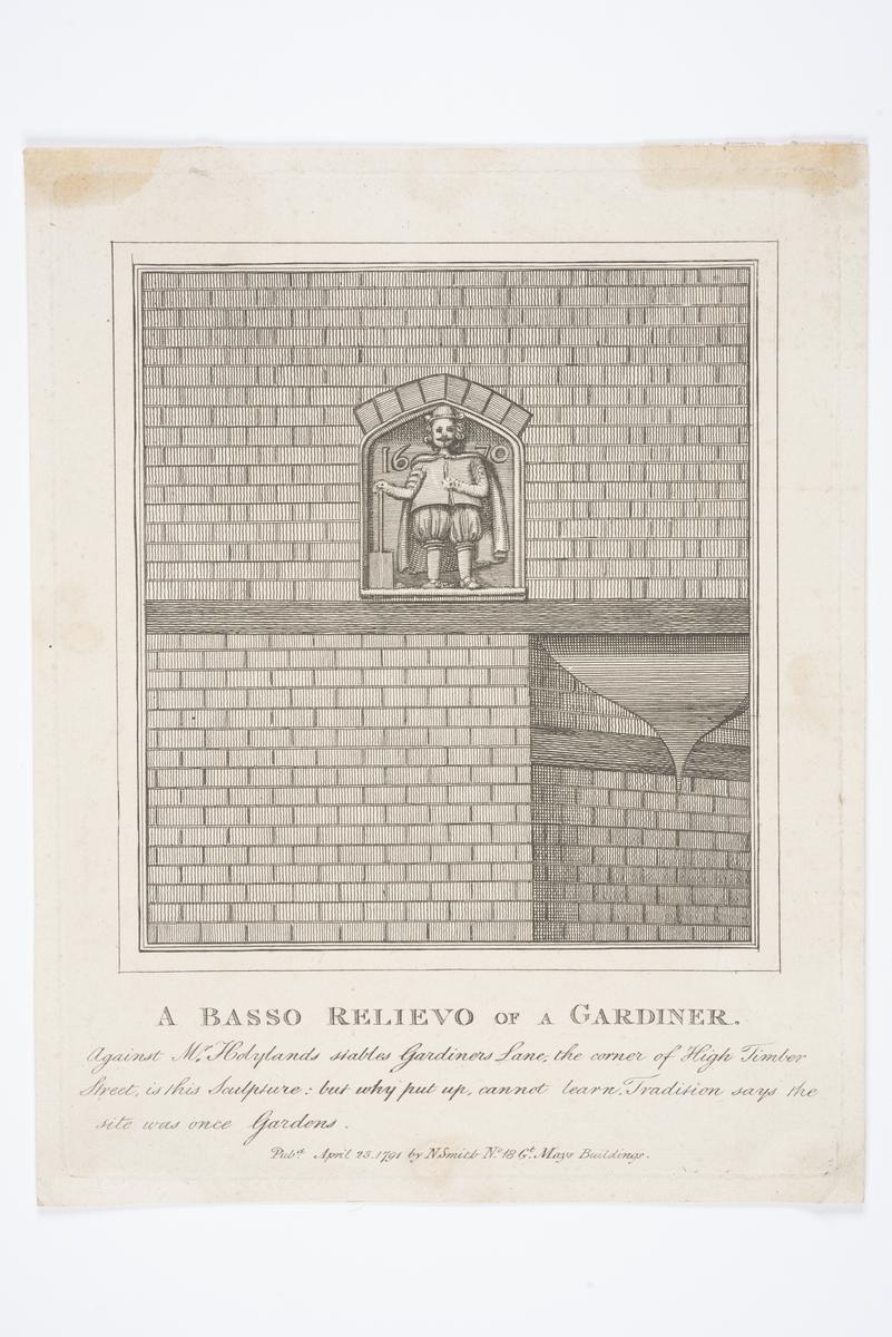 A Basso Relievo of a Gardiner | London Museum