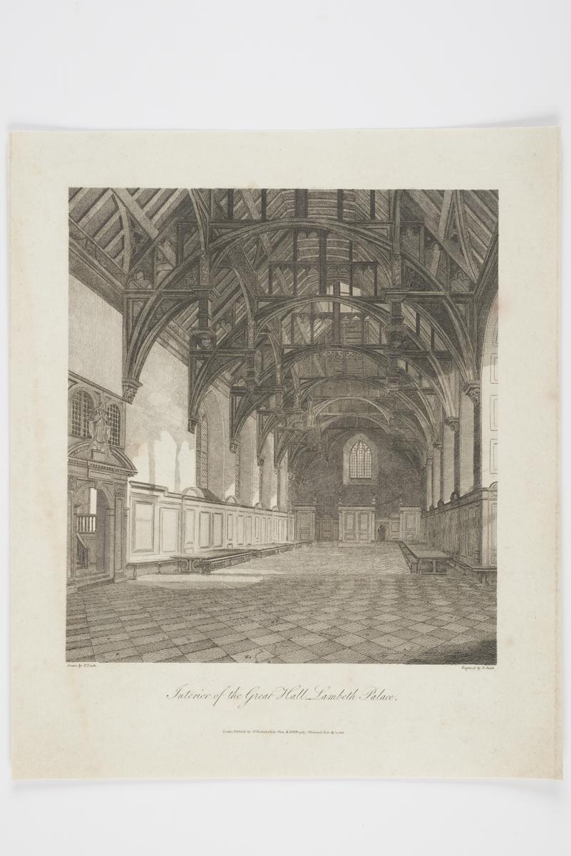 Interior of Great Hall, Lambeth Palace | London Museum