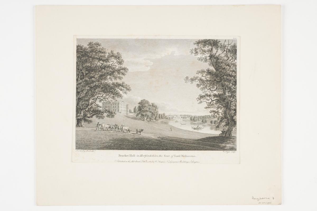 Brocket Hall in Hertfordshire, the seat of Lord Melbourne. | London Museum