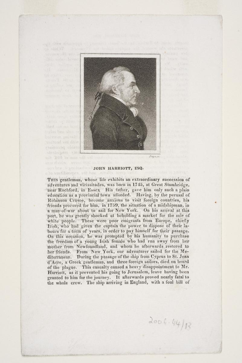 John Harriott, Esq. | London Museum