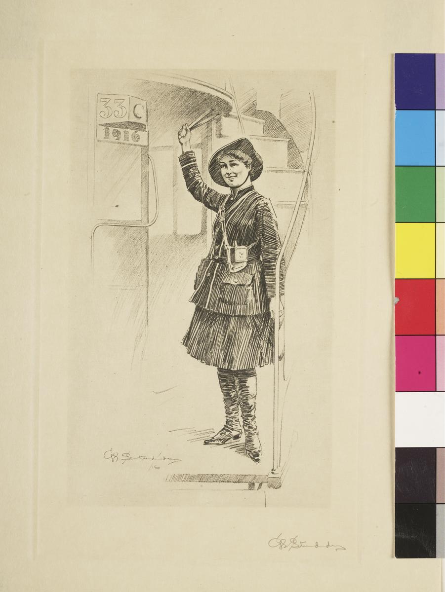 A London Bus Conductress | London Museum