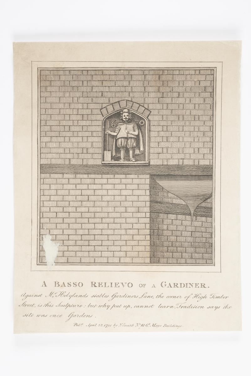 A Basso Relievo of a Gardiner | London Museum