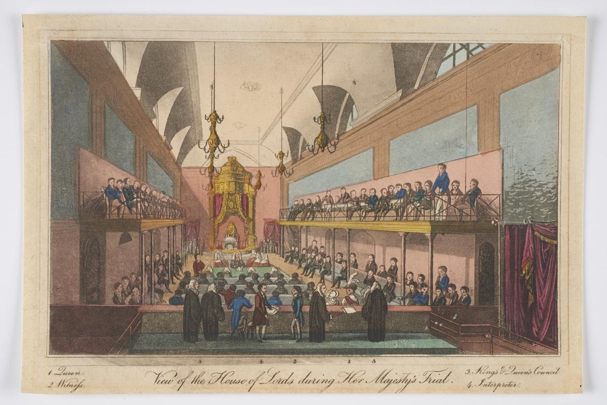 View of the House of Lords during Her Majesty's trial | London Museum