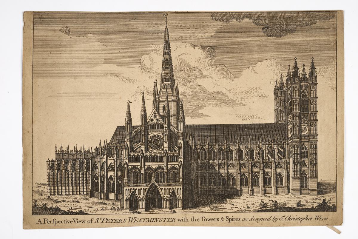 A Perspective of St. Peter's Westminster with the Towers & Spires as ...