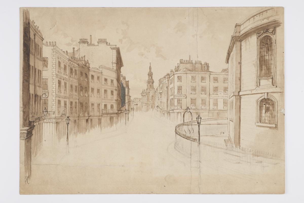 Drawing, ink and wash drawing | London Museum