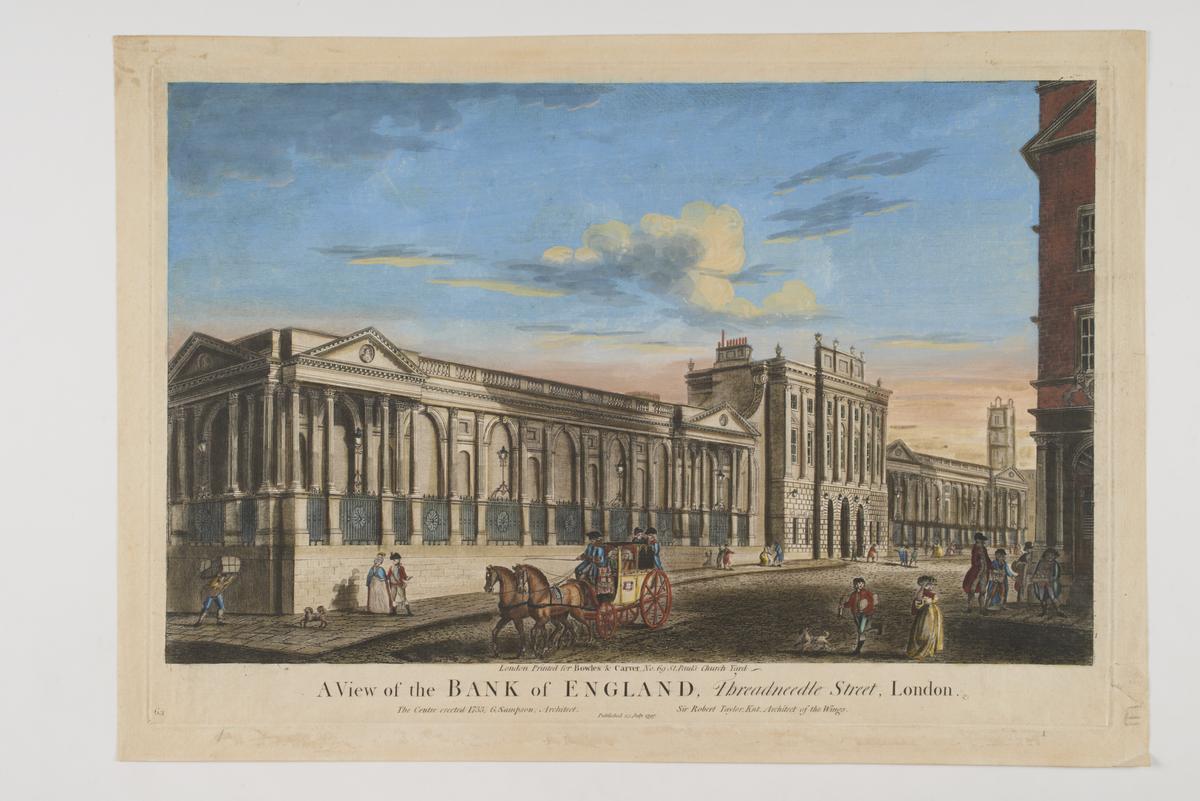 A View of the Bank of England, Threadneedle Street, London | London Museum