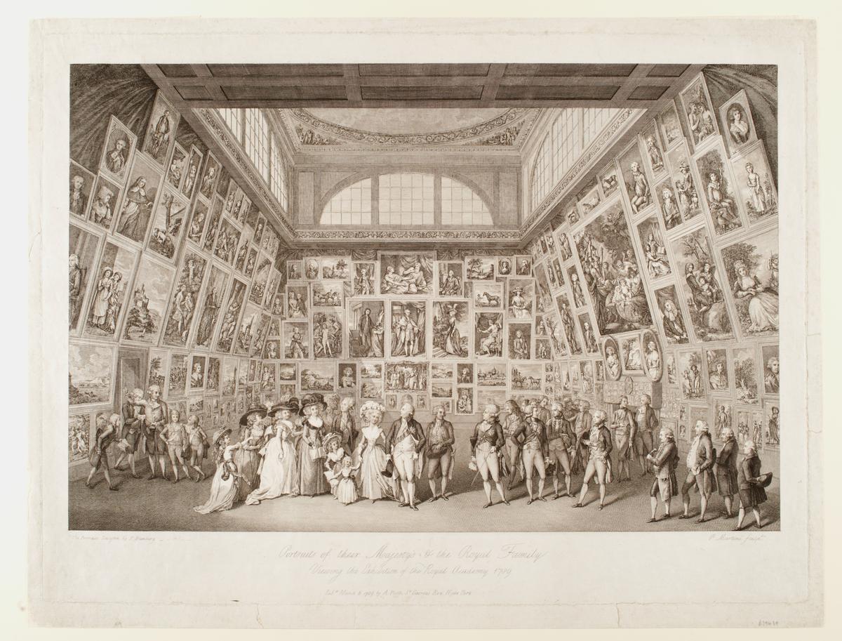 Portraits of their Majesty's and the Royal Family viewing the ...