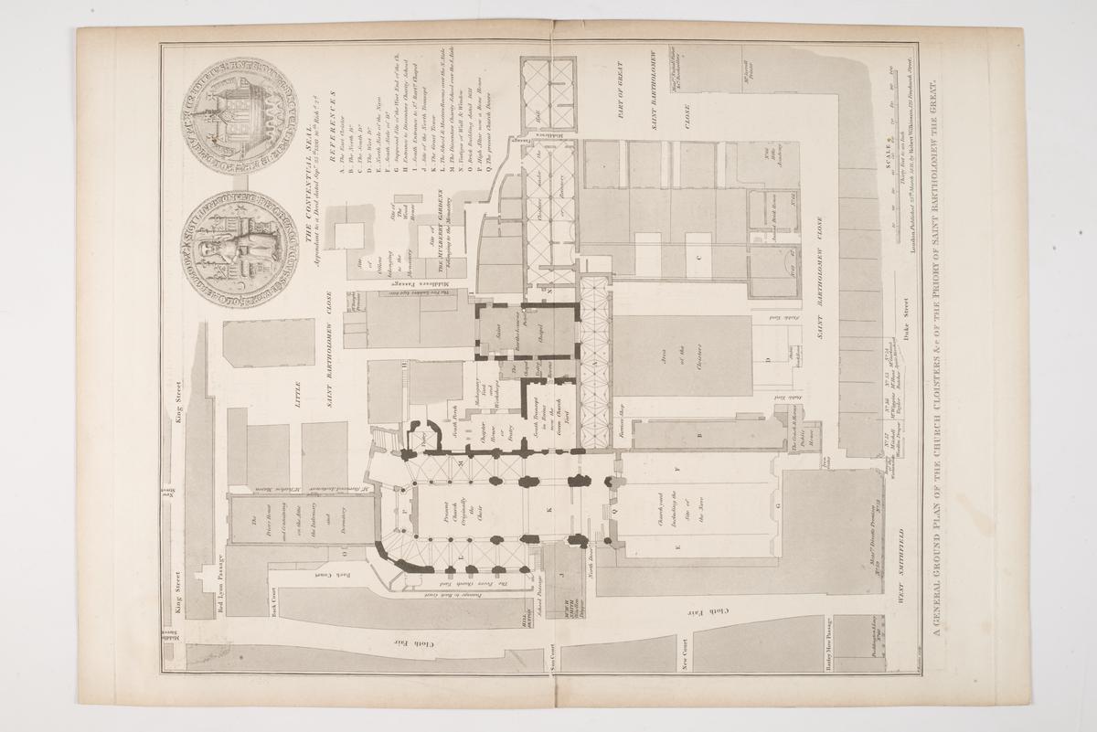 A General Ground Plan of the Church Cloisters &c of the Priory of Saint ...