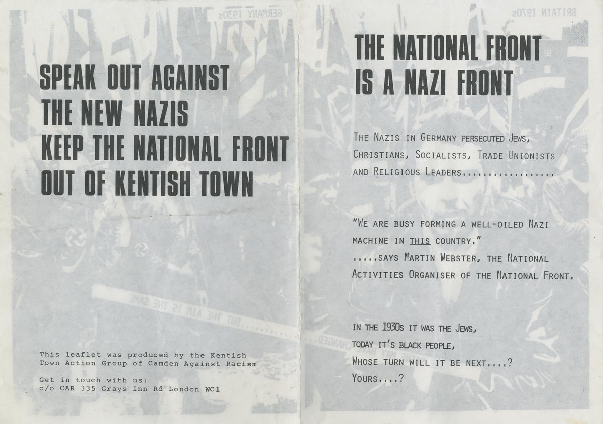 The National Front is a Nazi Front | London Museum
