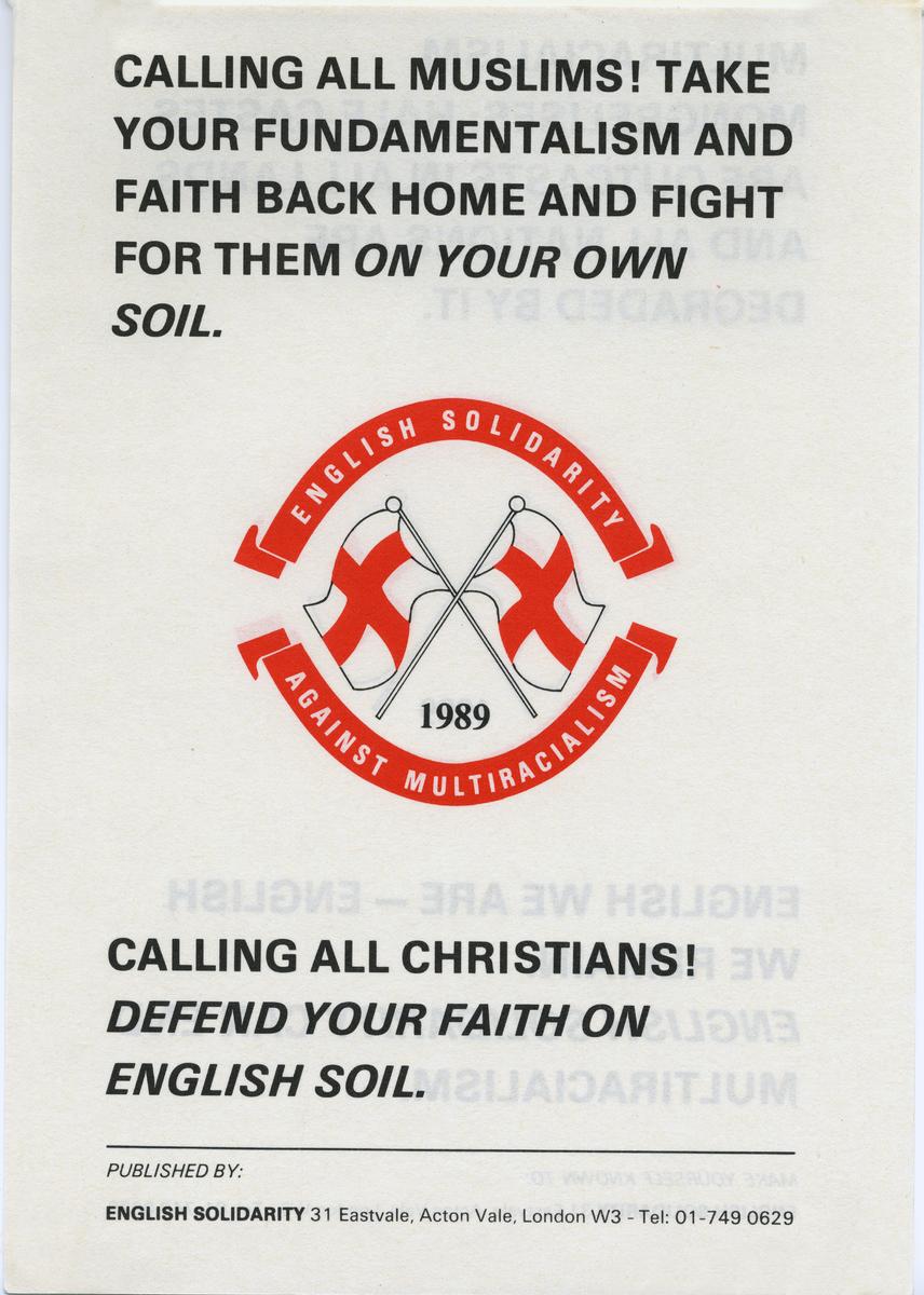 Handbill, flyer | London Museum