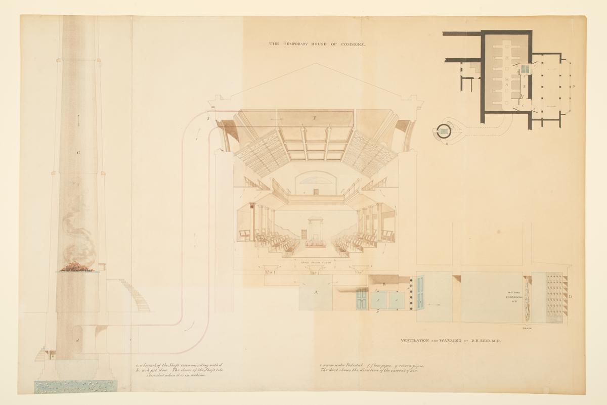 The Temporary House of Commons; Ventilation and Warming | London Museum