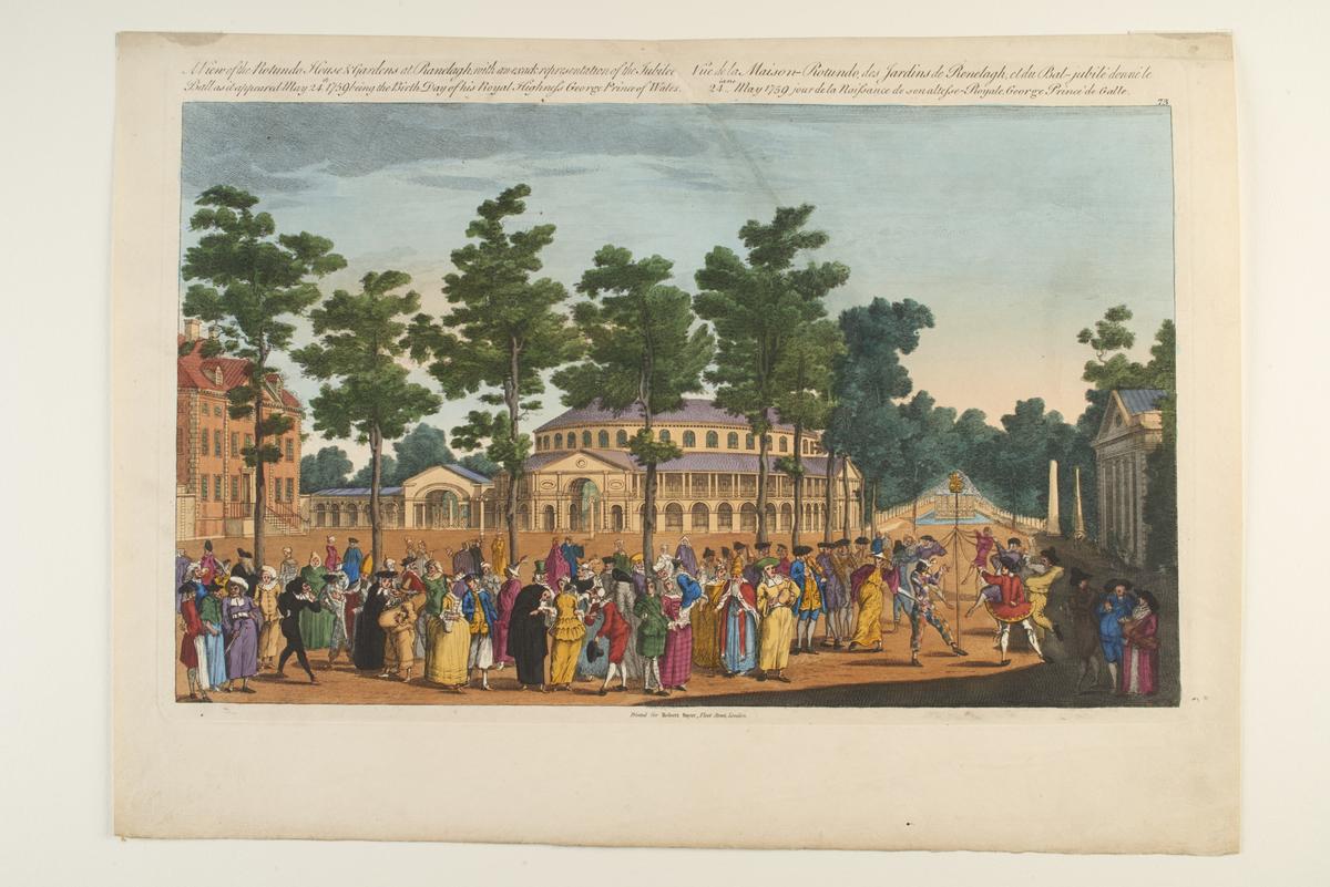 A View of the Rotundo, House & Gardens at Ranelagh with an exact ...