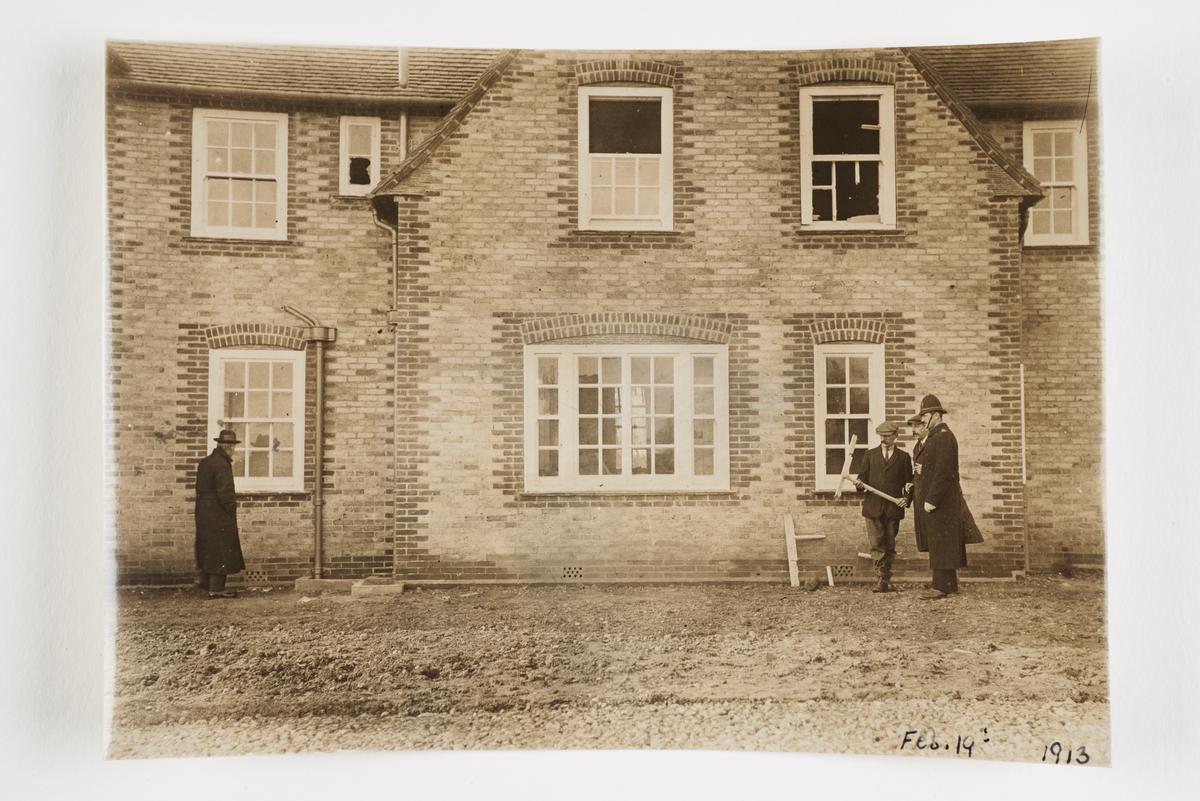 The Home of David Lloyd George, Following an Attempted Bombing by ...