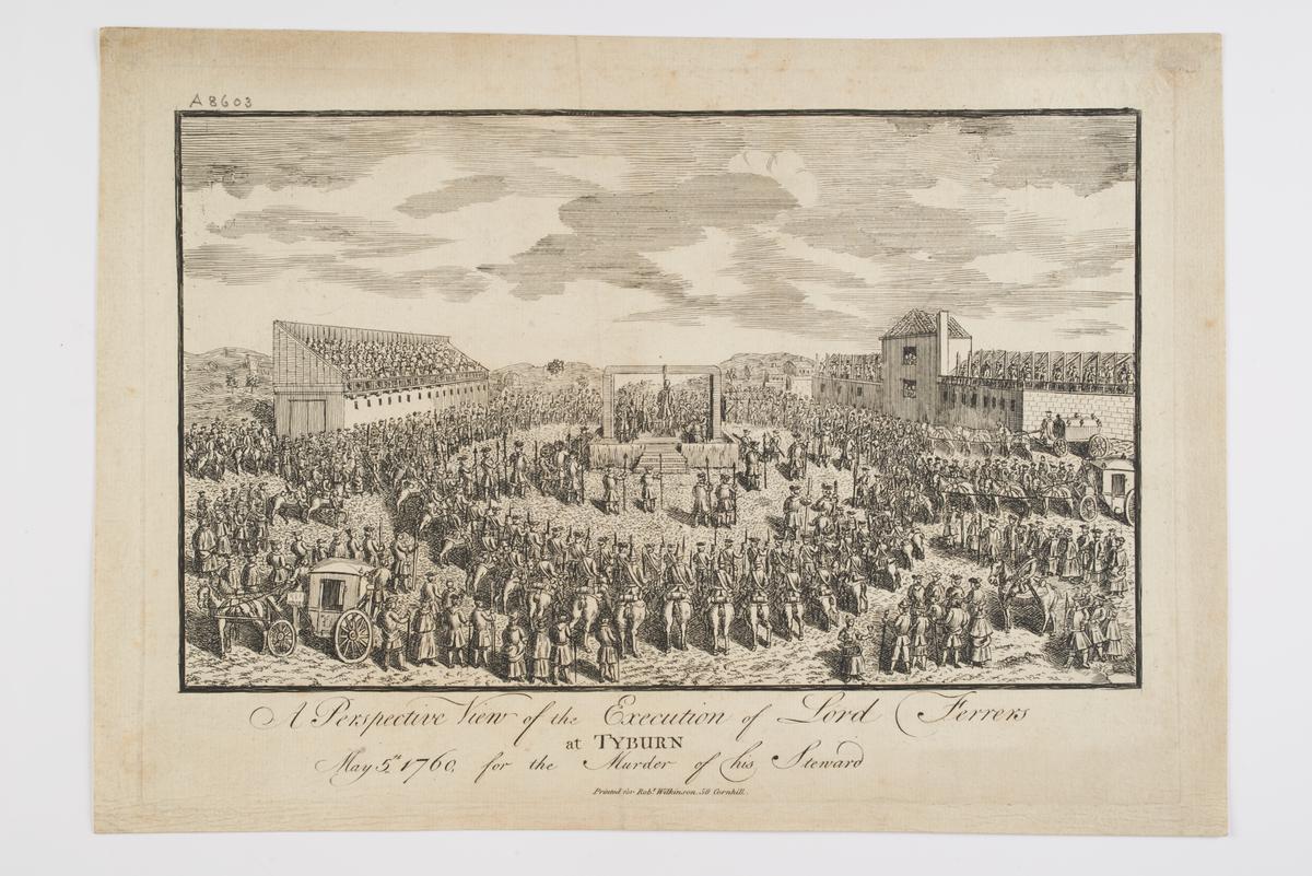 A Perspective view of the Execution of Lord Ferrers at Tyburn, May 5th ...