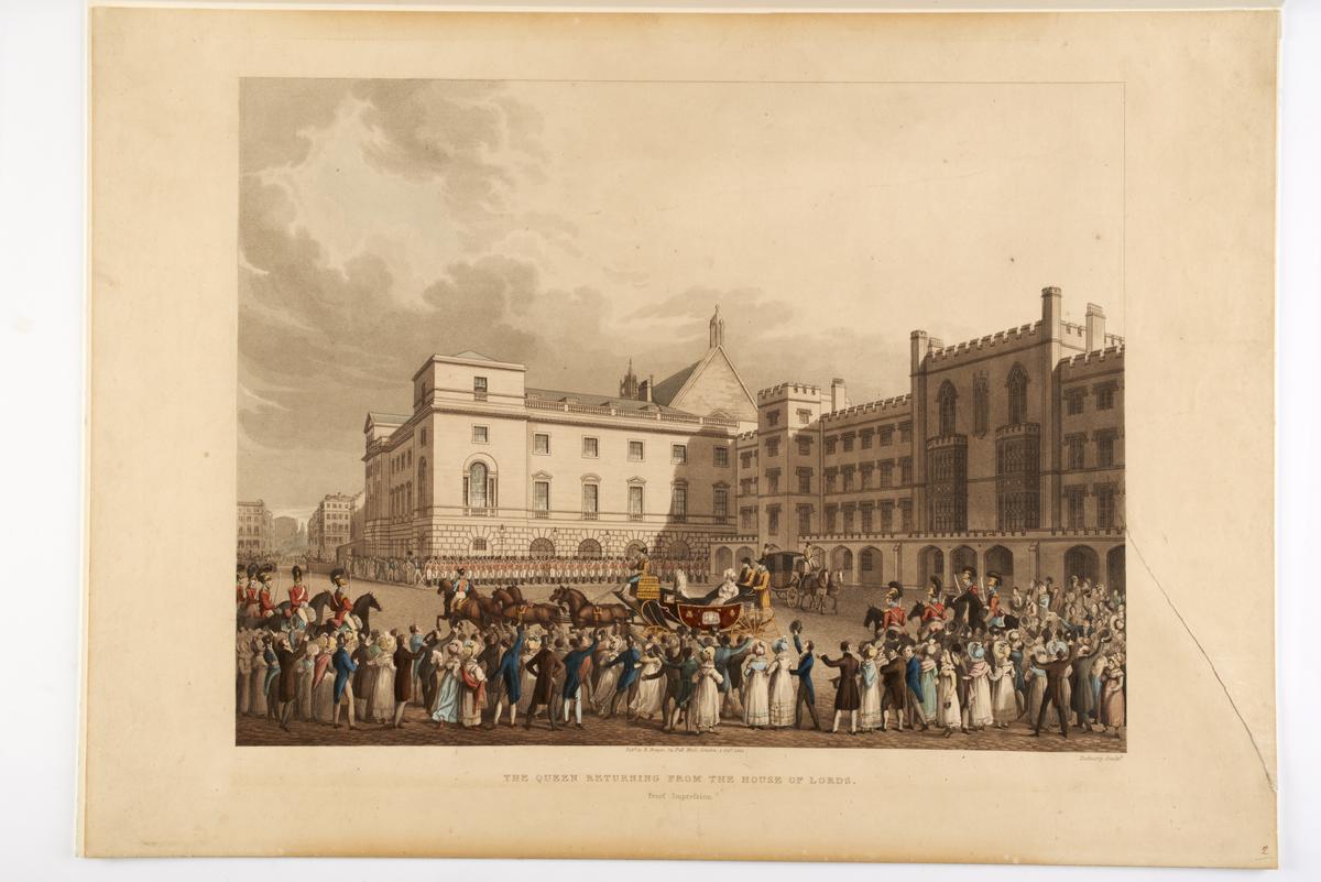 The Queen Returning from the House of Lords | London Museum