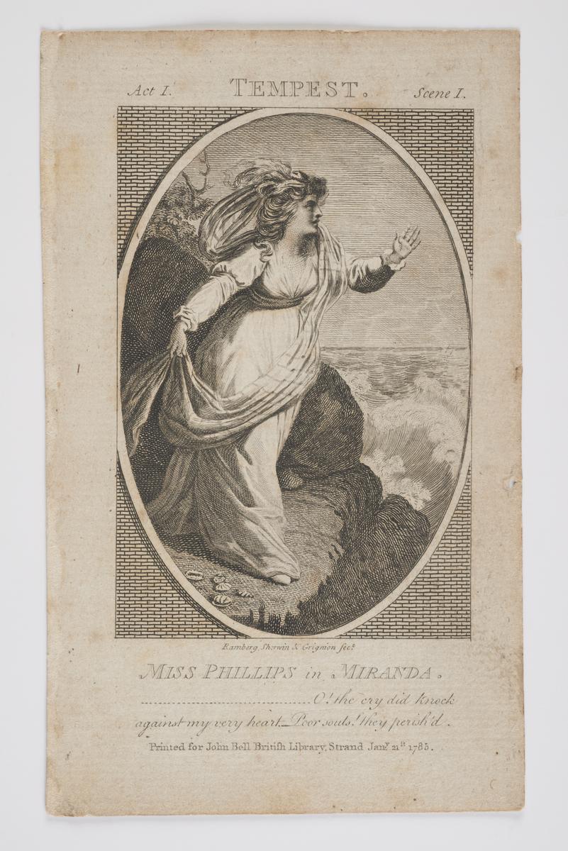 Miss Phillips in Miranda: O! the cry did knock against my very heart ...