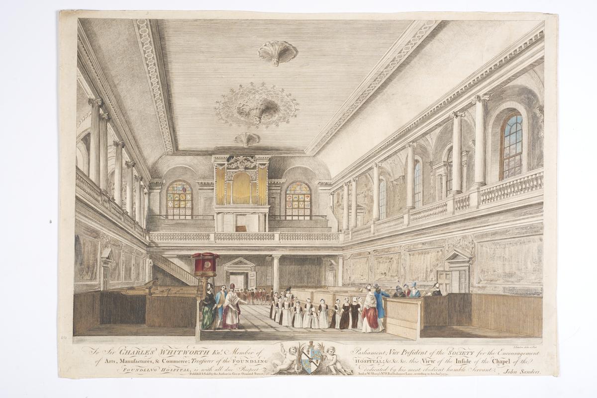 View of the Inside of the Chapel of the Foundling Hospital | London Museum