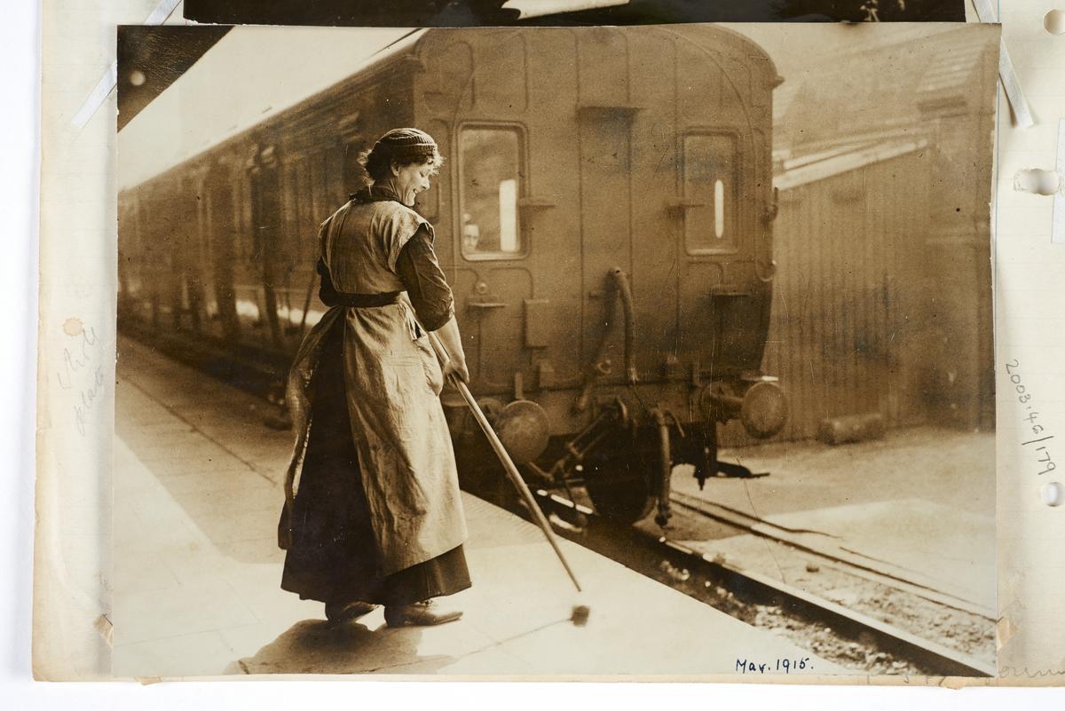 Female railway worker | London Museum