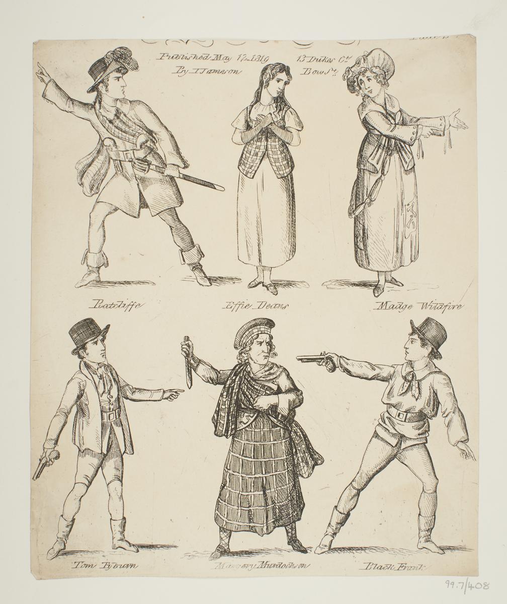 Toy theatre, character sheet | London Museum