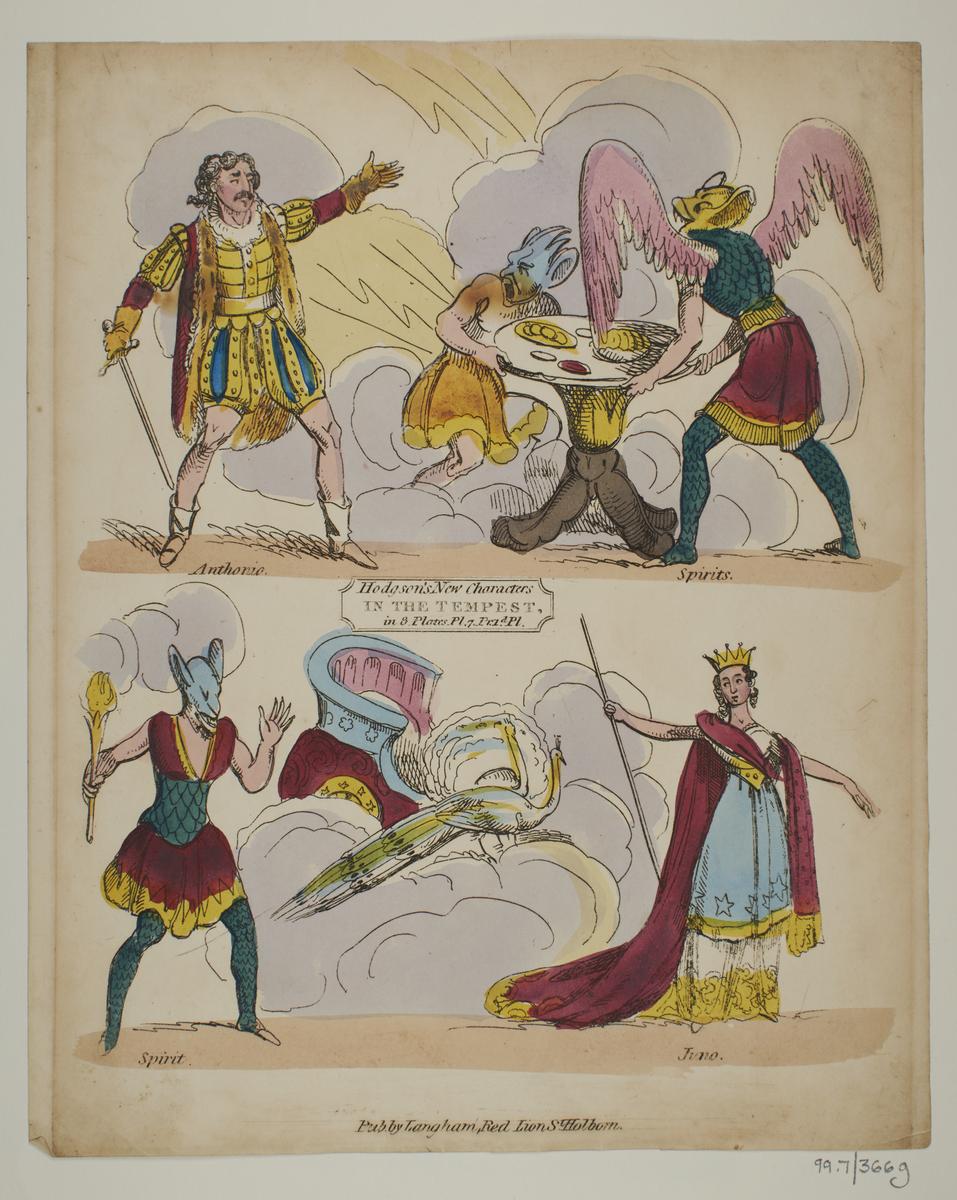 Hodgson's New Characters in The Tempest | London Museum