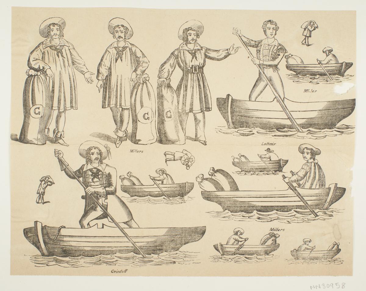 Toy theatre, character sheet | London Museum