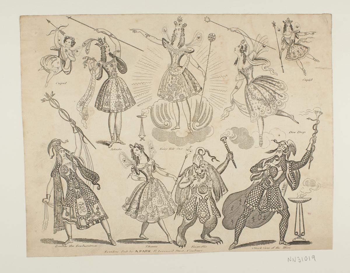 Toy theatre, character sheet | London Museum