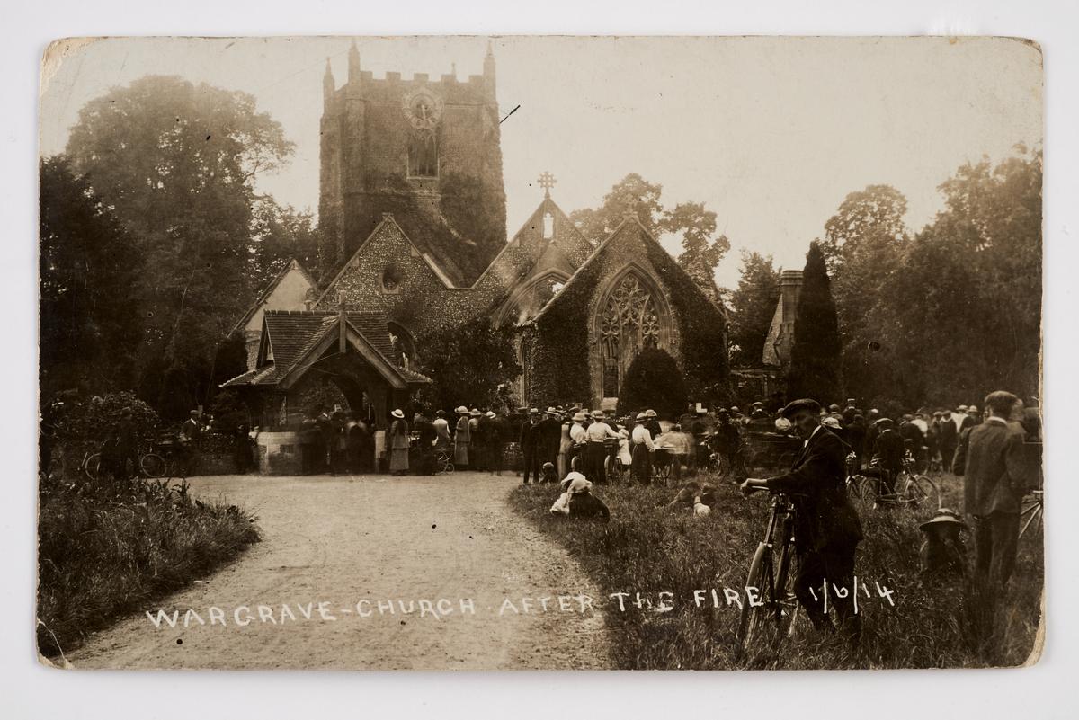 Wargrave Church after the fire of 1914 | London Museum