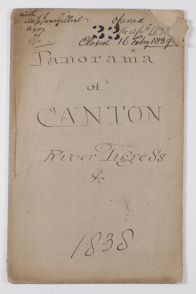 Panorama of Canton, River Ingress and the Surronding Country | London ...