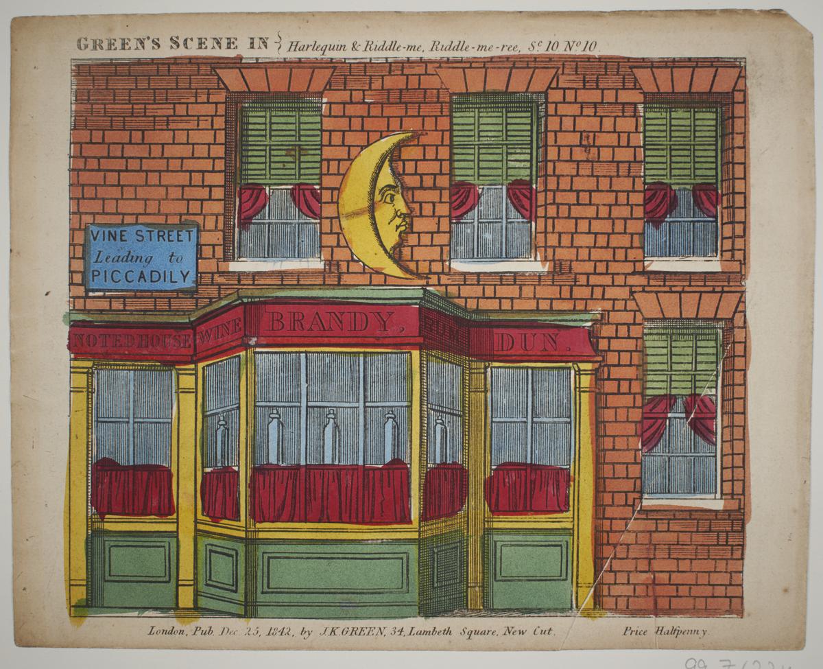 Green's Scene in Harlequin and Riddle-Me, Riddle-Me-Ree | London Museum