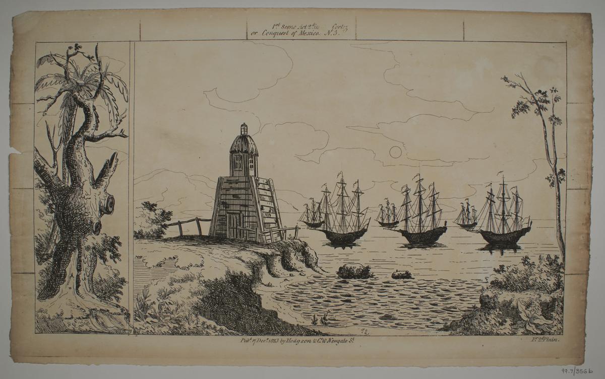 1st Scene Act 2 in Cortez or Conquest of Mexico No 3 | London Museum