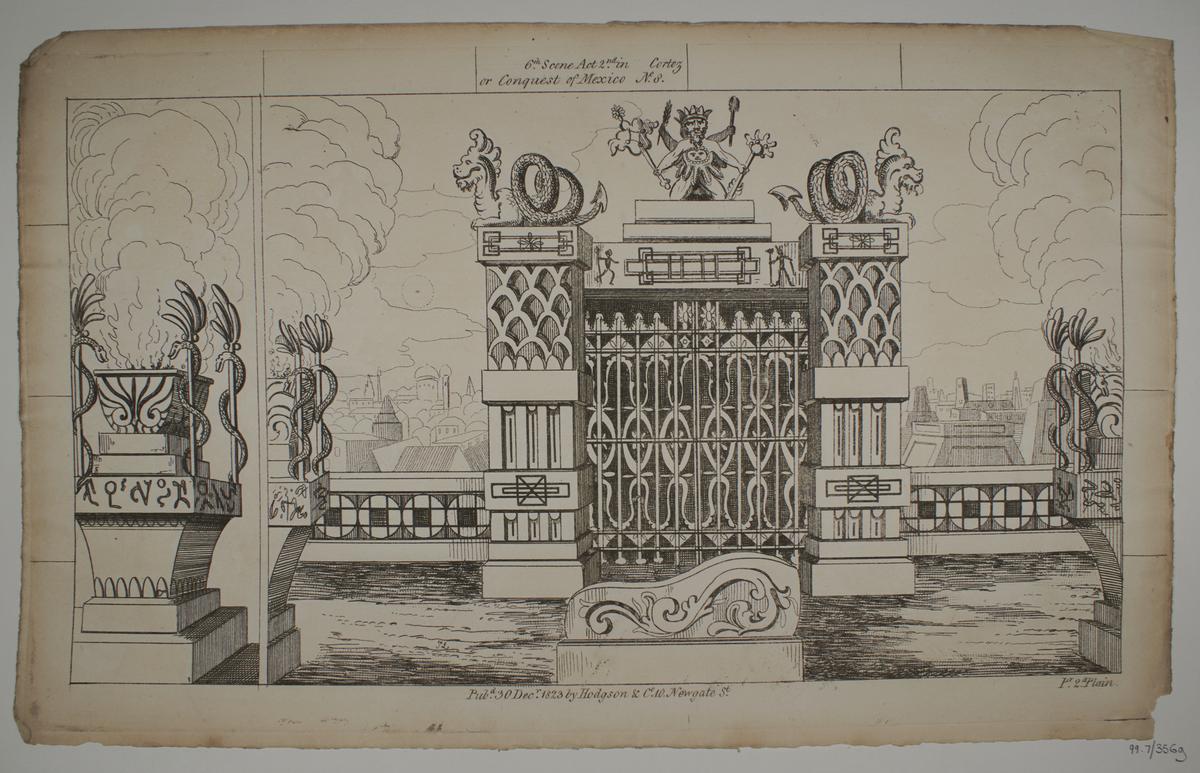 6th Scene Act 2 in Cortez or Conquest of Mexico No 8 | London Museum