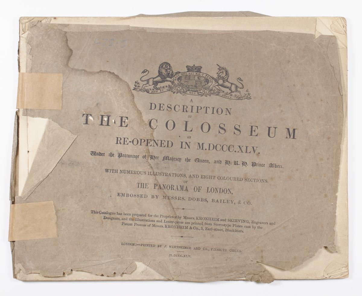 A Description of the Colosseum | London Museum