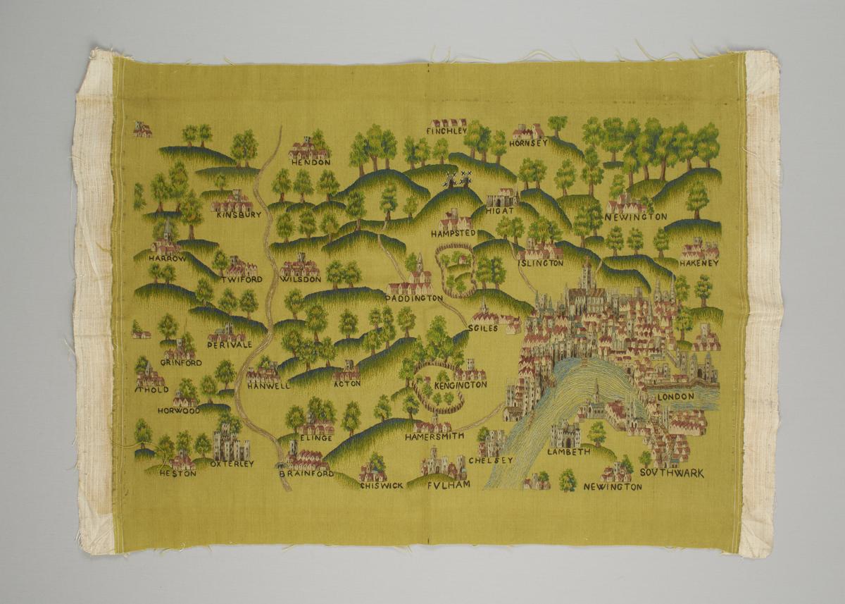 Sampler, map sampler | London Museum