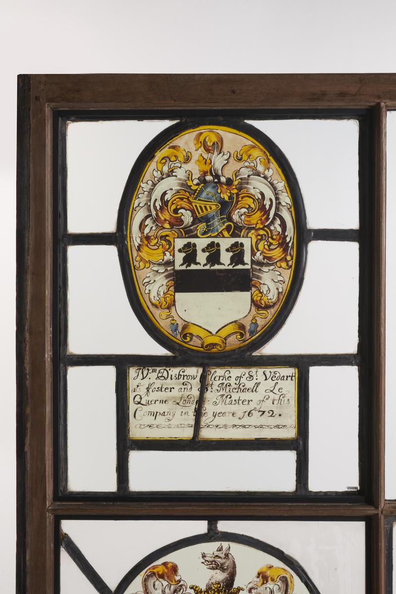 William Disbrow pane from Parish Clerks' window | London Museum