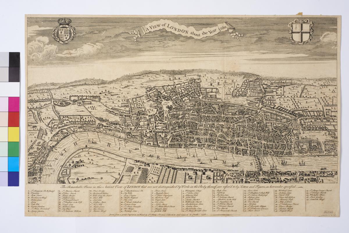 A view of London about the year 1560 | London Museum