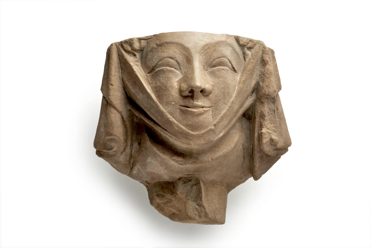 Corbel of a woman's head | London Museum