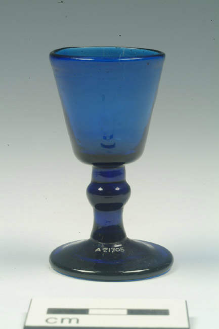 Drinking glass, miniature goblet | London Museum