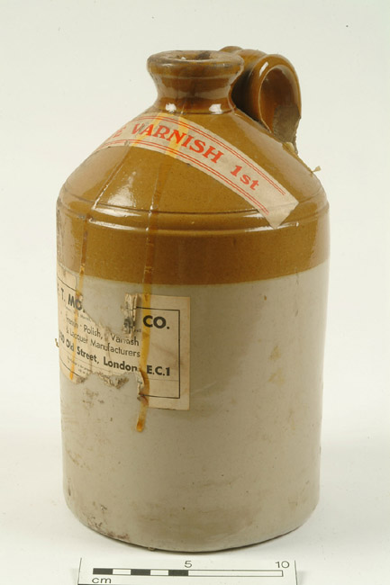 Bottle, varnish bottle | London Museum
