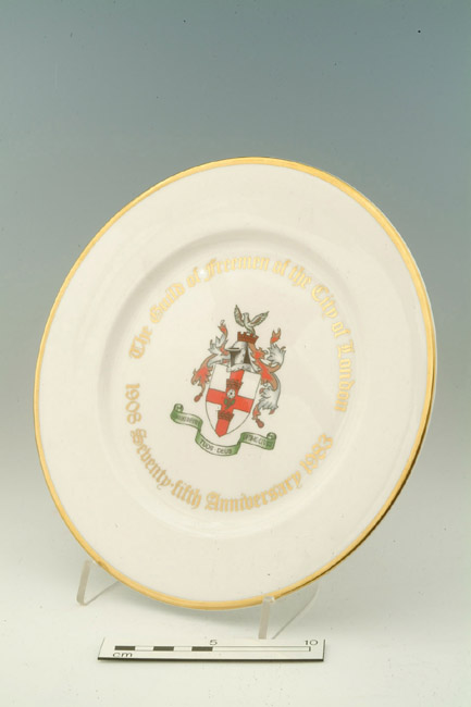 Plate, boxed plate set | London Museum
