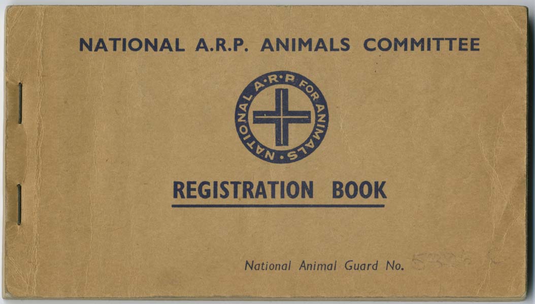 National A.R.P. Animals Committee Registration Book | London Museum